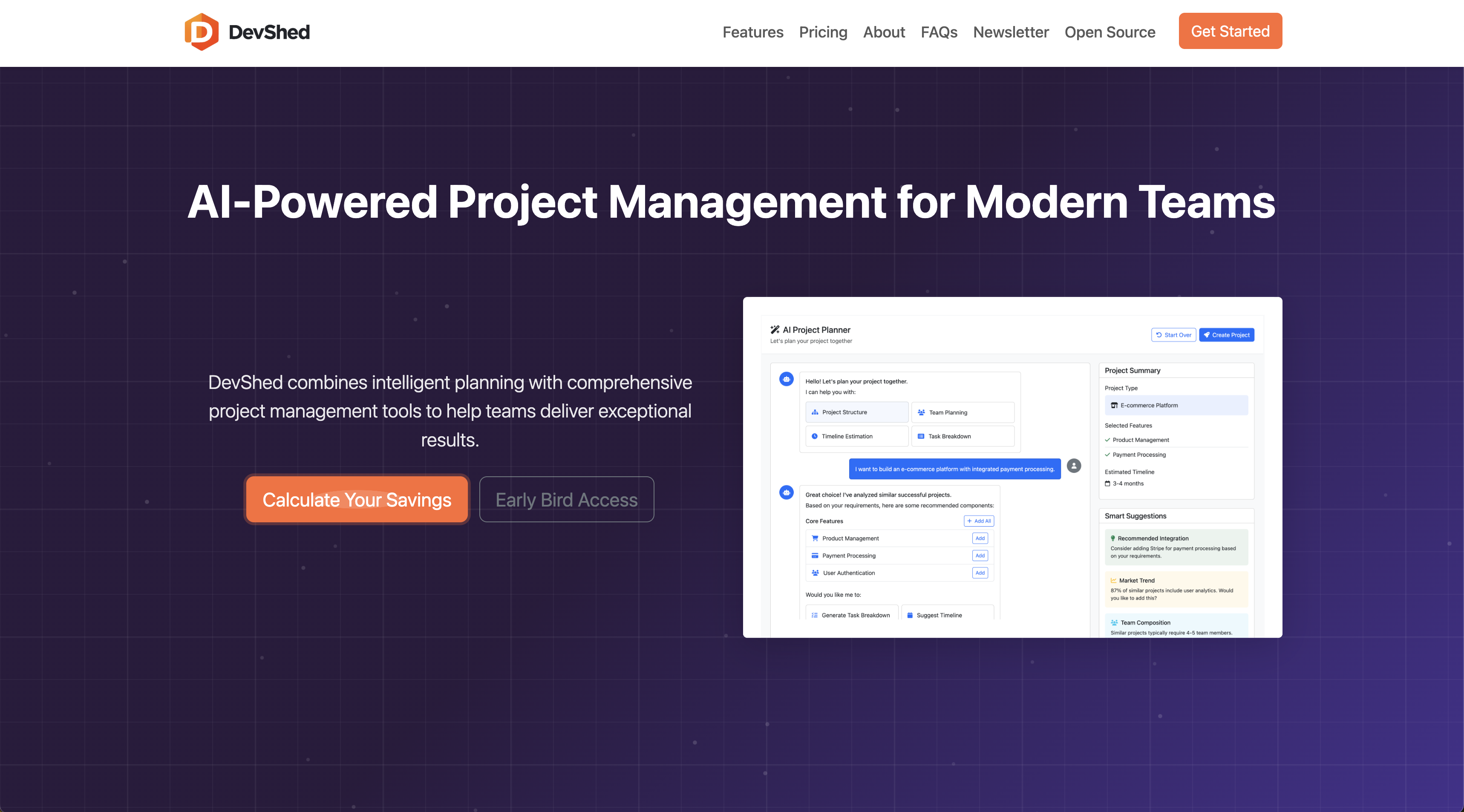 DevShed - AI-Powered Project Management